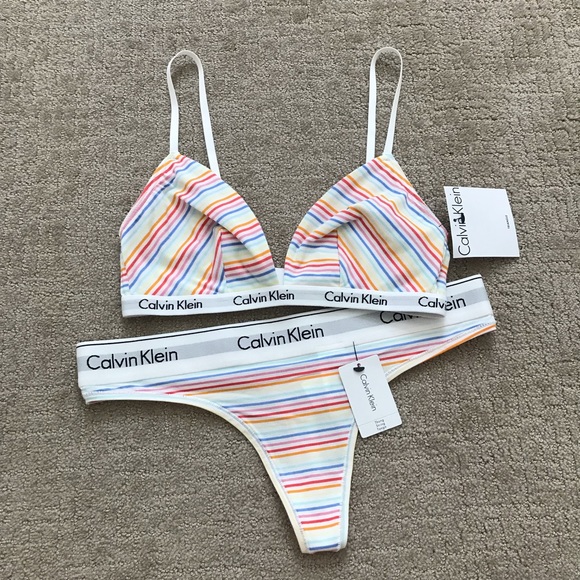 Calvin Klein | Intimates & Sleepwear | Calvin Klein Bralette Thong Set ...